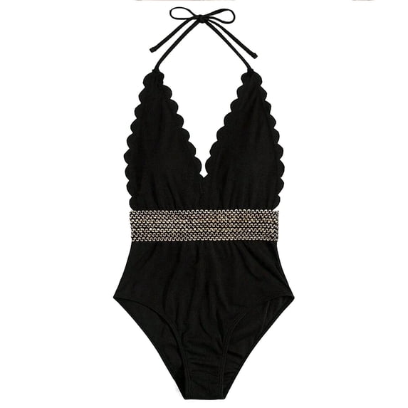 Swimming Costume Women Swimwears Spotlight Stylish Lace Up Beach Ready ...