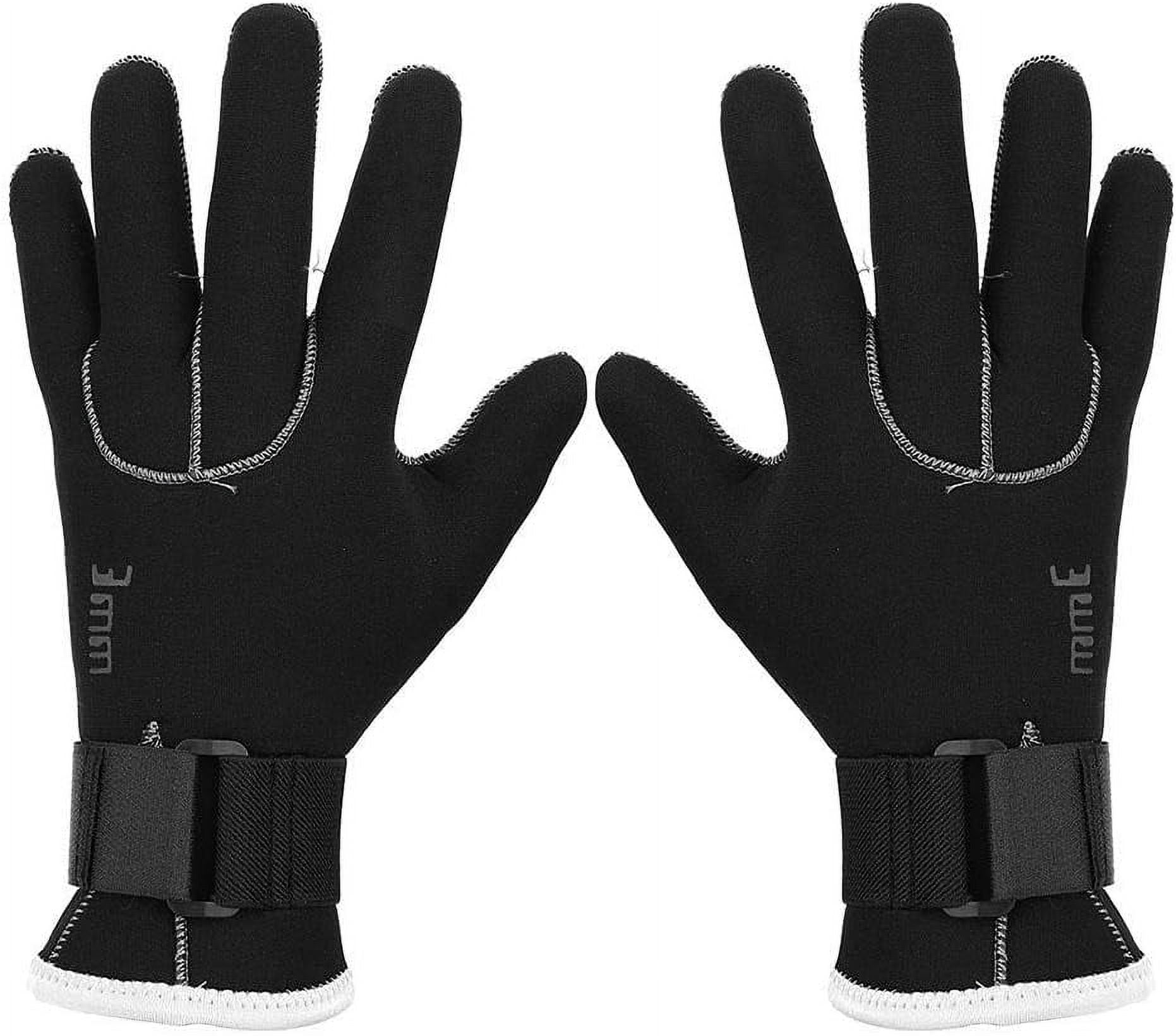 Swimming Diving Gloves, 3mm Neoprene Black Dive Sail Diving Gloves ...