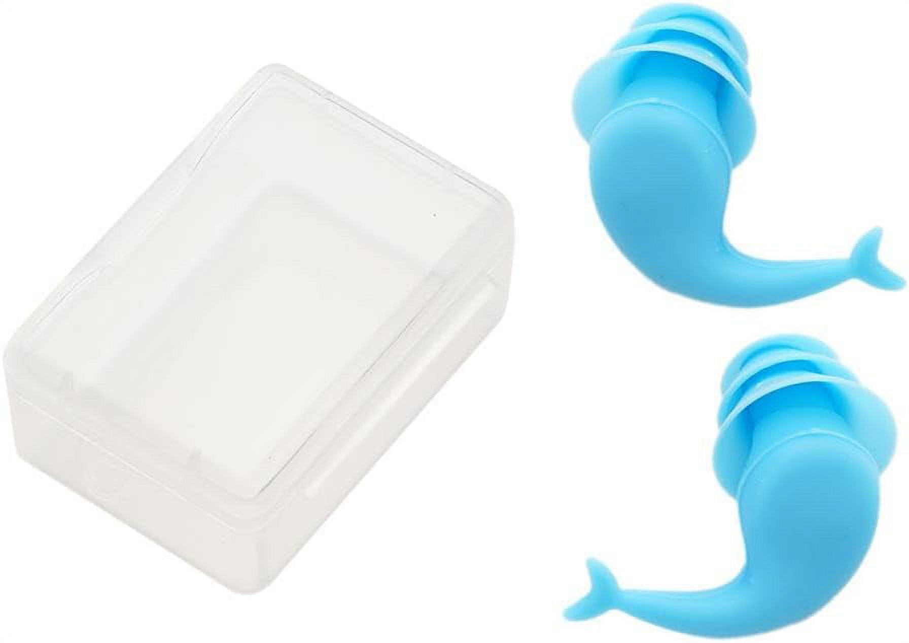 Swimming Ear Plugs 1 Pairs Waterproof Sleep Ear Plugs Portable Soft ...