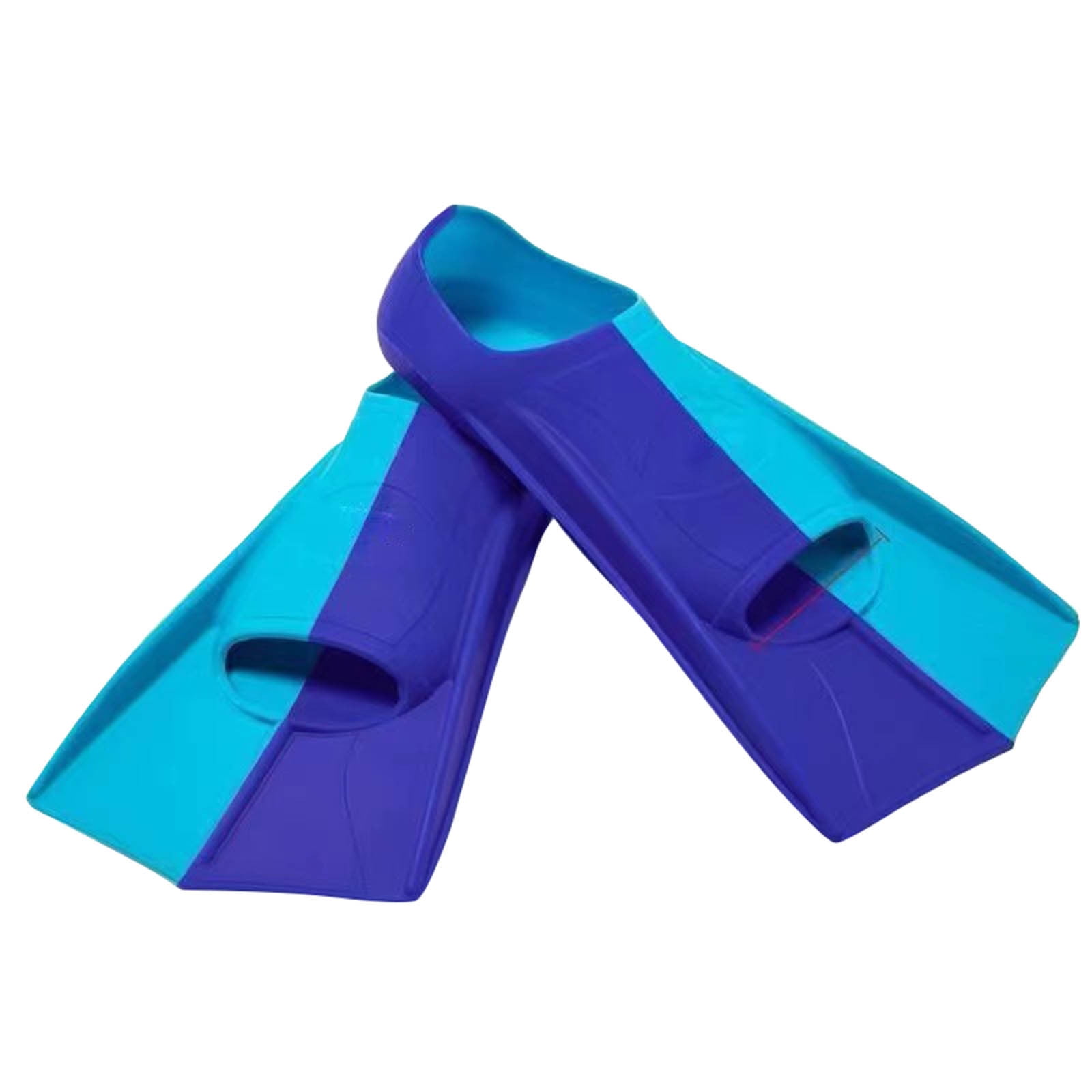 Swimming Fins Short Floating Training Fins For Kids And Adults Rubber ...
