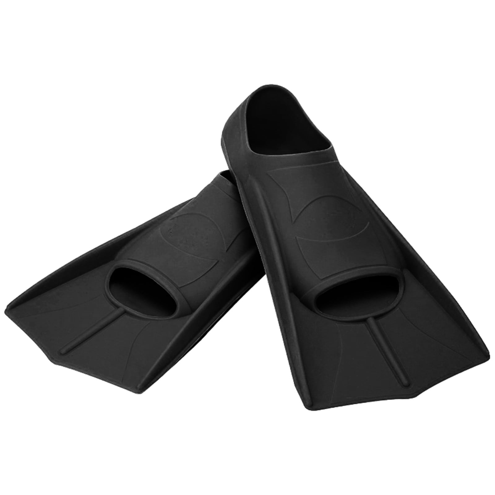 Swimming Fins Short Floating Training Fins For Kids And Adults, Rubber ...