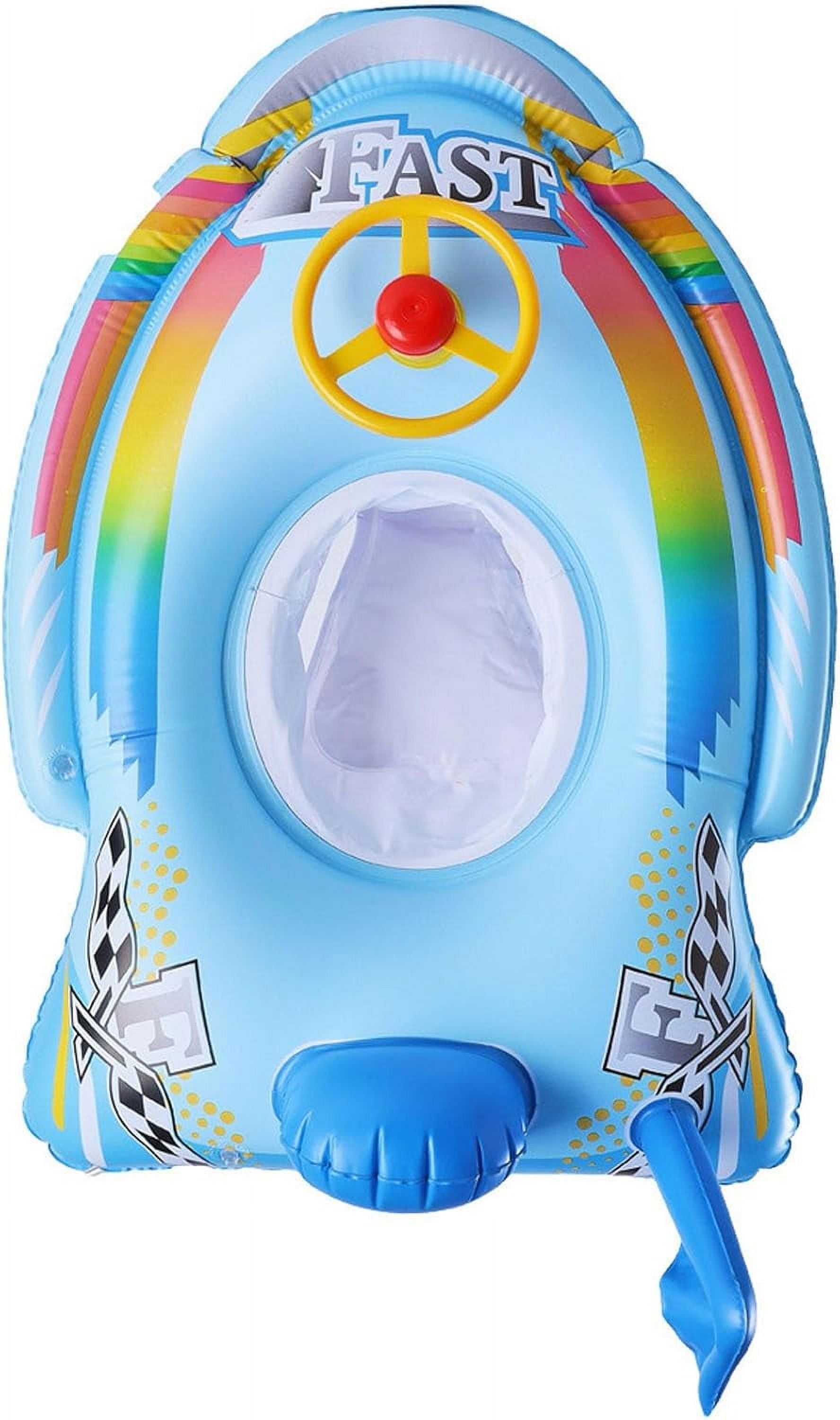 Swimming Float Cute Pool Float with Steering Wheel and Horn Children ...