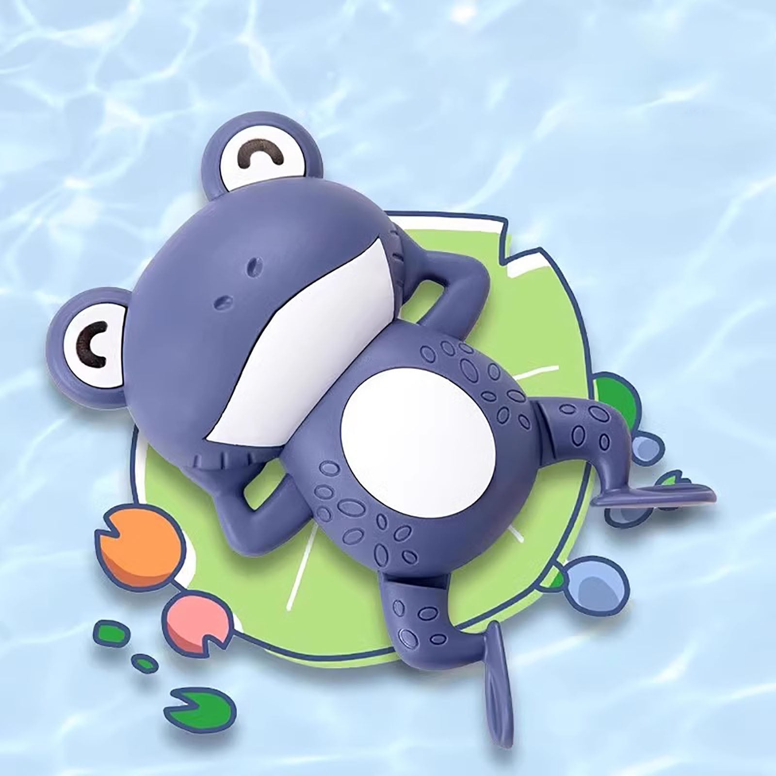 Swimming Frog Bath Toys Floating Wind Up Toys for Kids Toddlers Boys ...