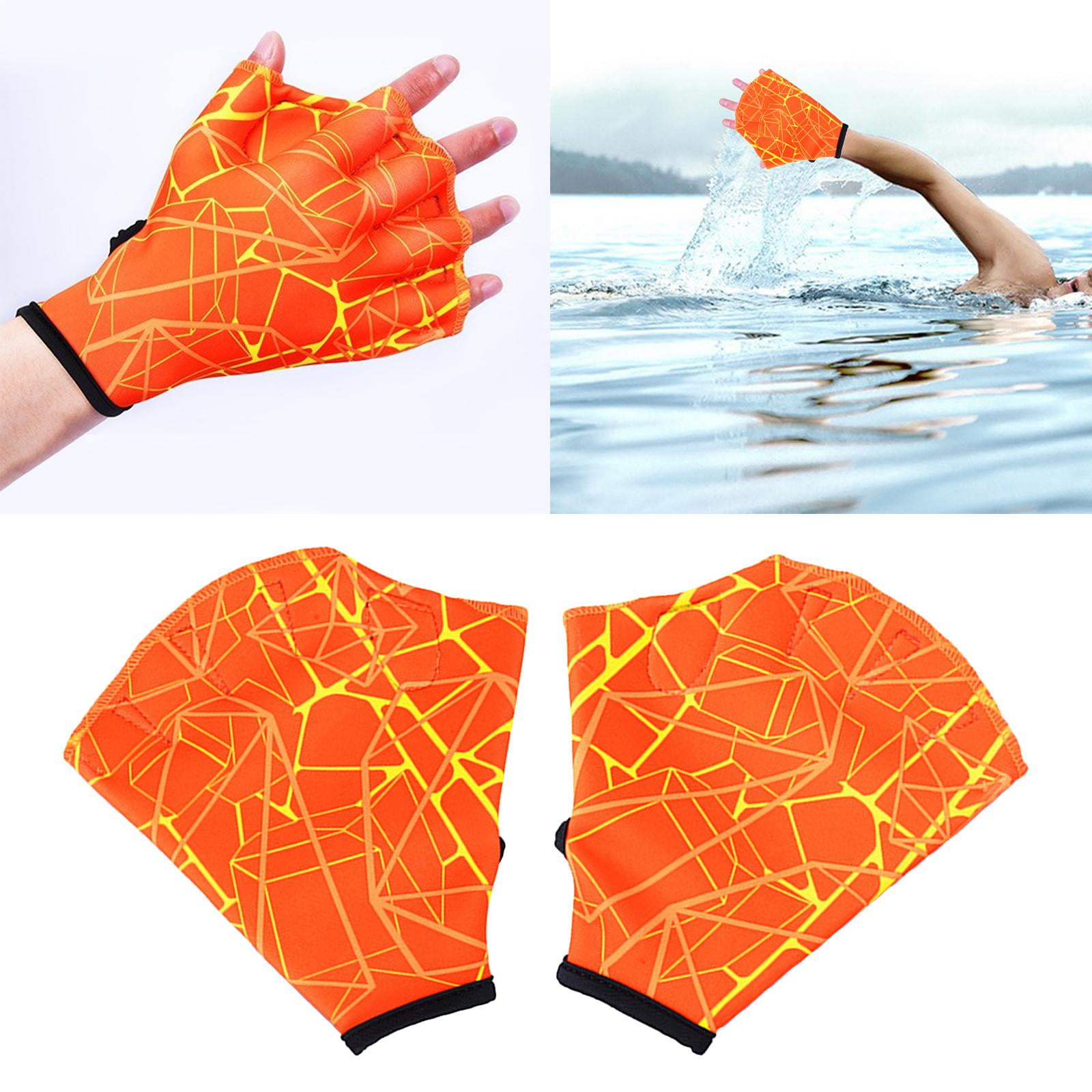 Swimming Gloves Fit Swim Training Gloves Webbed Resistance Training ...