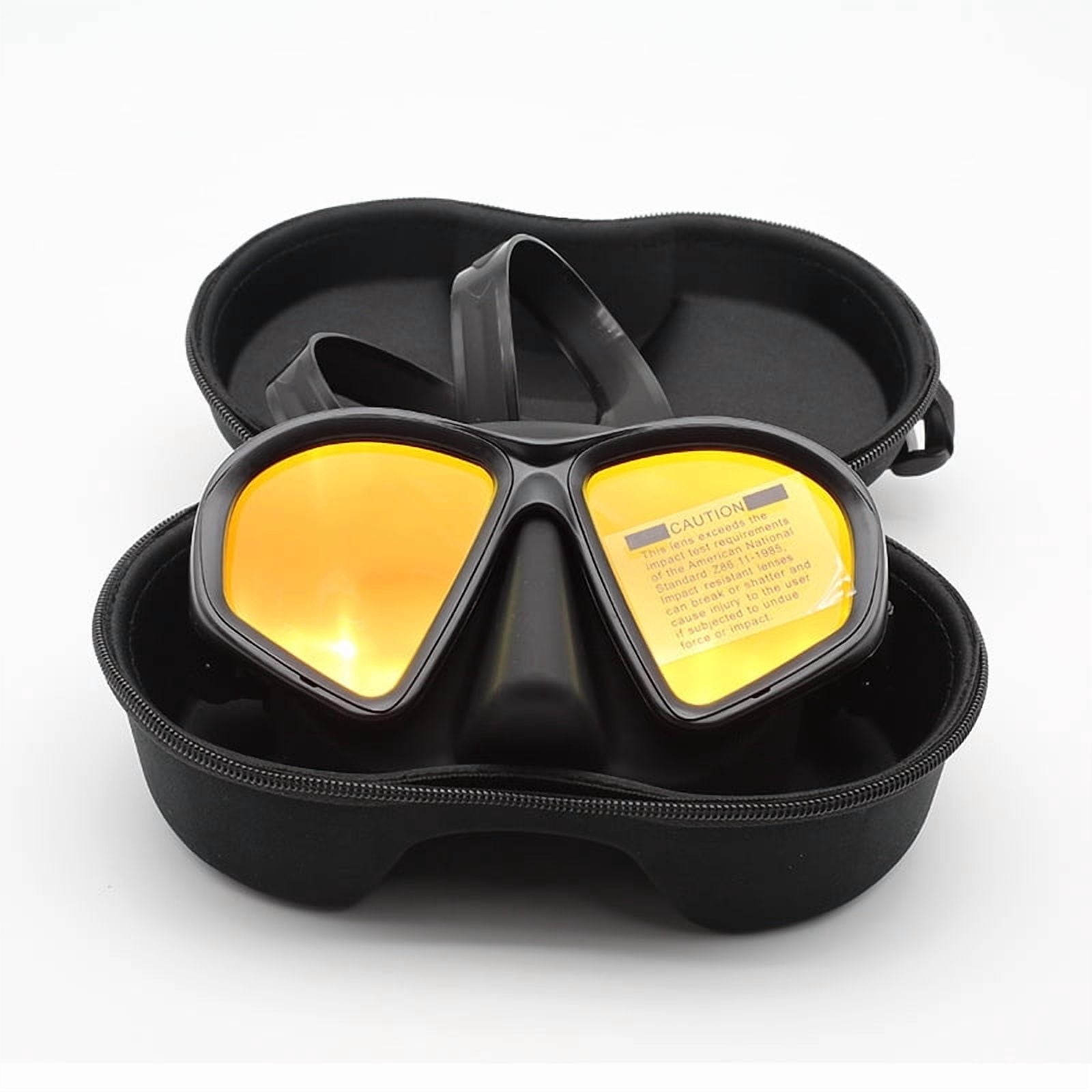 Swimming Goggles Tempered Glass Adults Freediving Mask Waterproof Anti ...