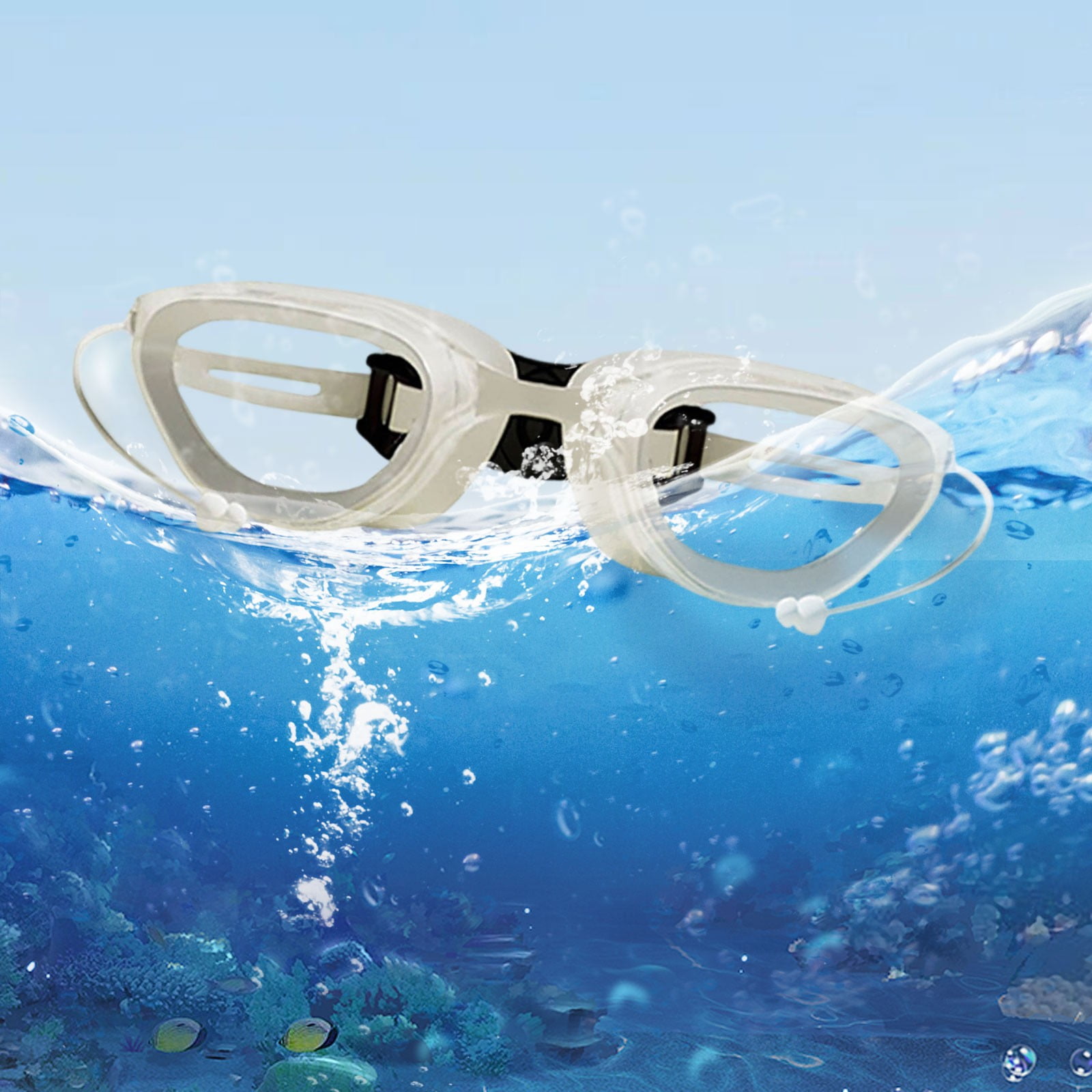 Swimming Goggles - Wide Angle Full View -Fog Design Ideal for Adults ...