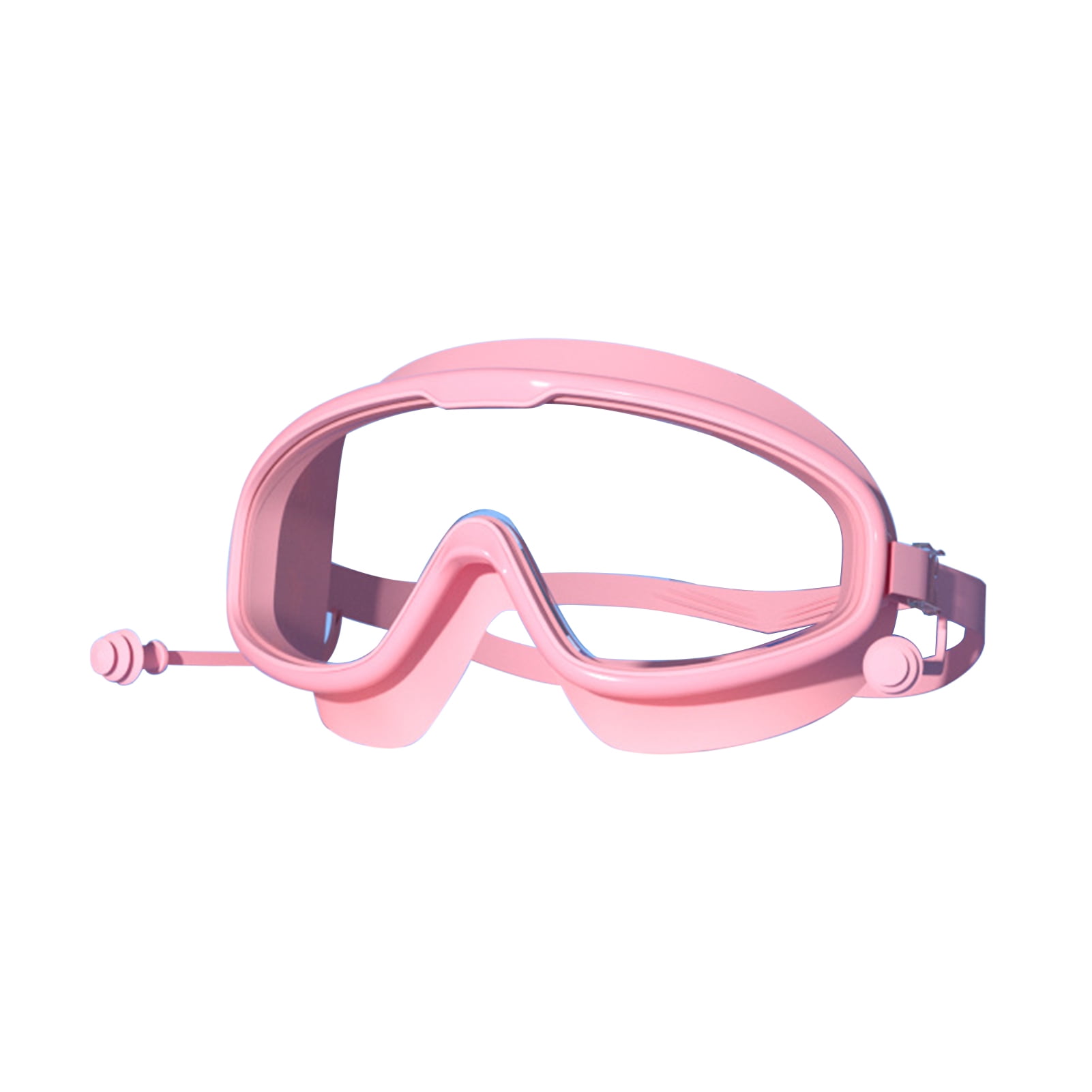 Swimming Goggles Wide Vision Transparent with Earplugs Kids Summer Swim ...