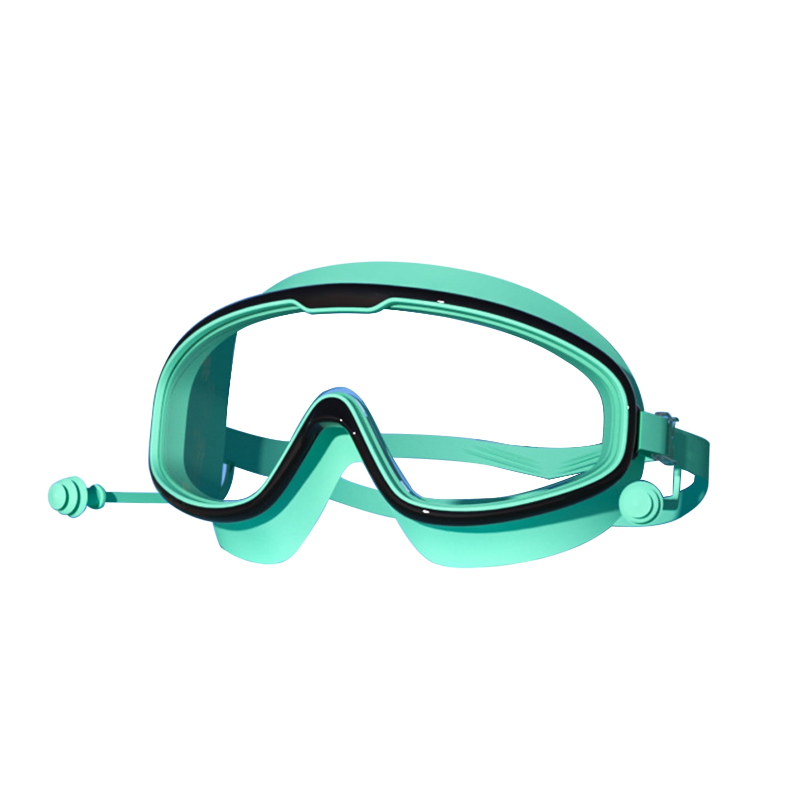 Swimming Goggles Wide Vision Transparent with Earplugs Kids Summer Swim ...