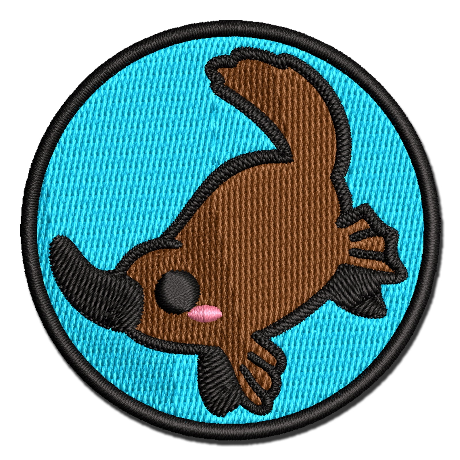 Swimming Kawaii Chibi Duck Billed Platypus Applique Multi-Color ...