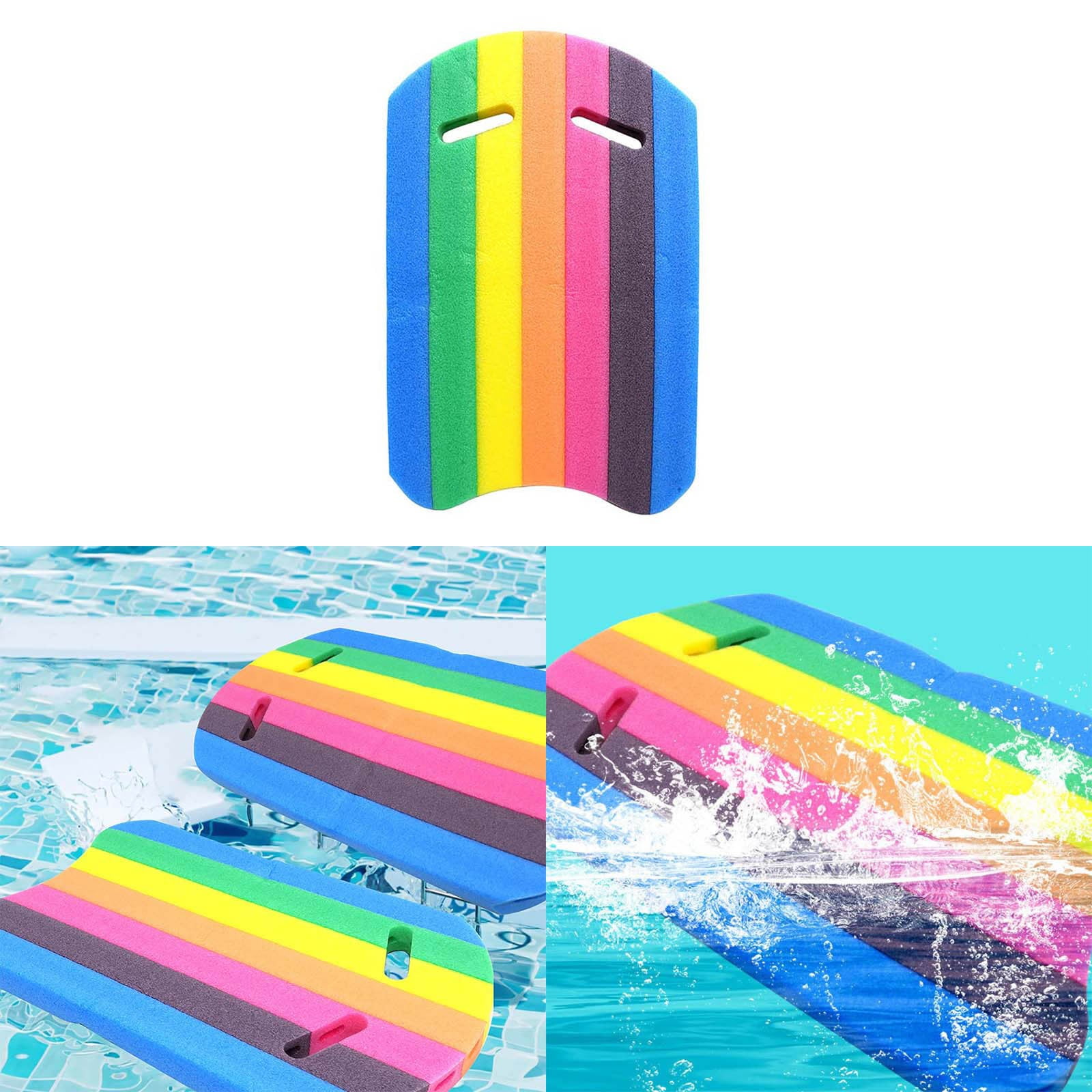 Rainbow Swimming Board, U Design Swimming Kick Board Floating Buoyant ...