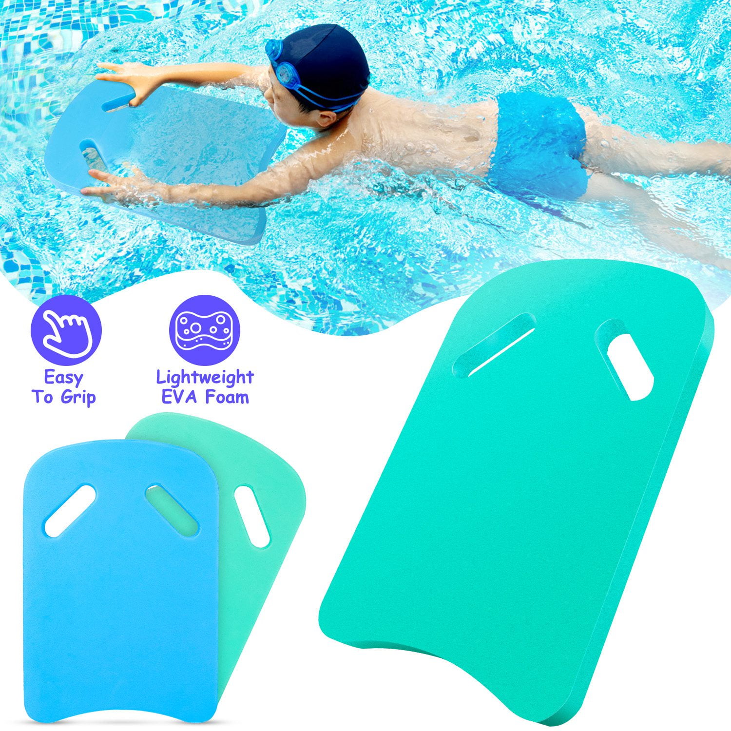 Swimming Kickboard TeqHome Swim Exercise Training Board for Adults Kids ...