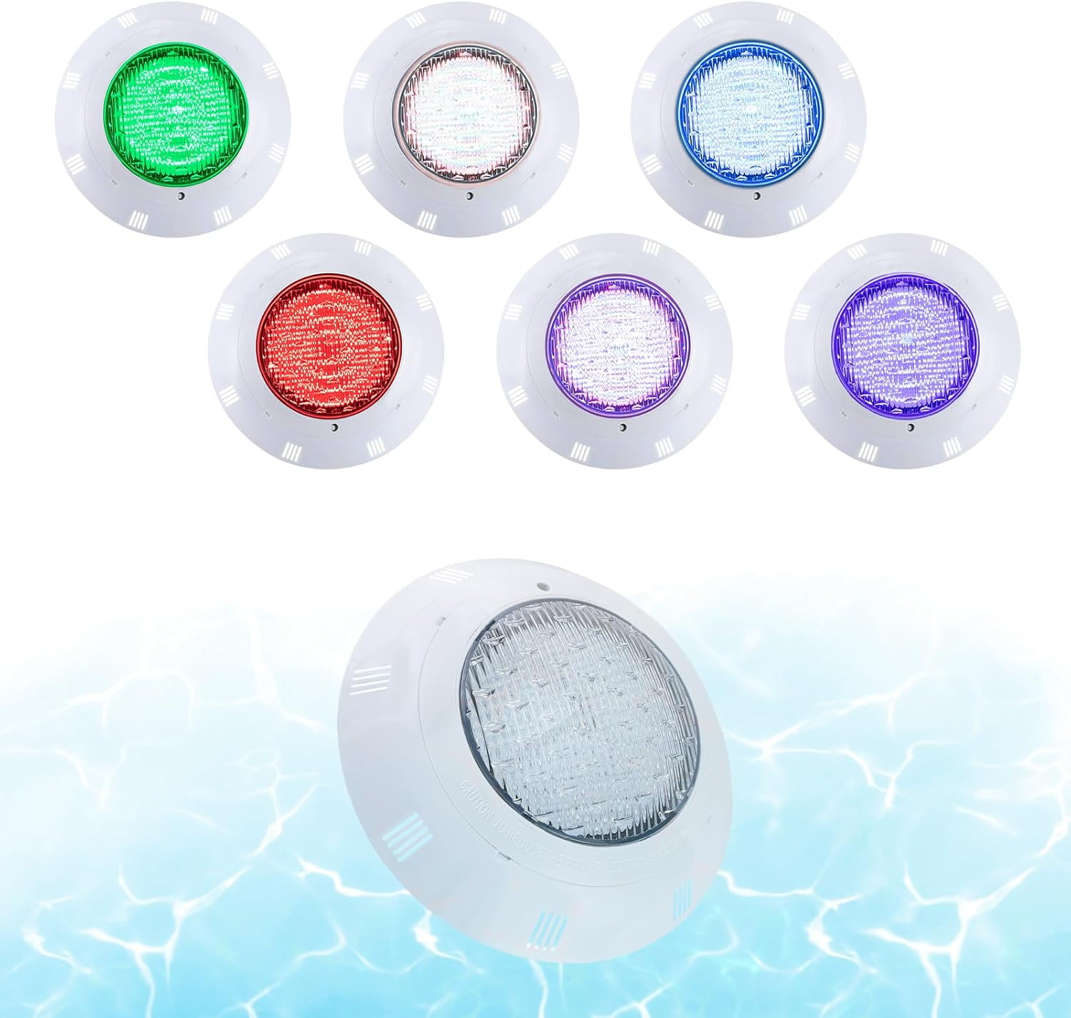 Swimming LED Pool Lights with Remote Control, RGB LED Underwater Pool ...