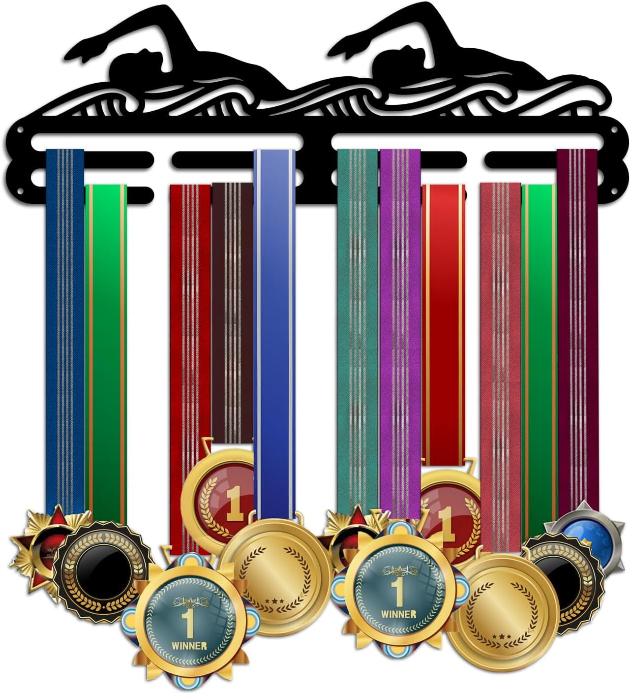 Swimming Medal Hanger Display Sport Awards Display Stand Medal Holder ...