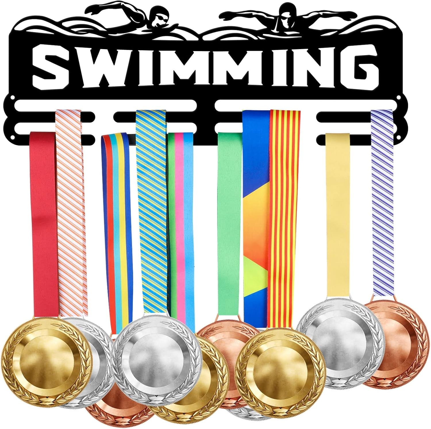 Swimming Medal Holder Display Hanger Exercise Medal Hooks Display ...