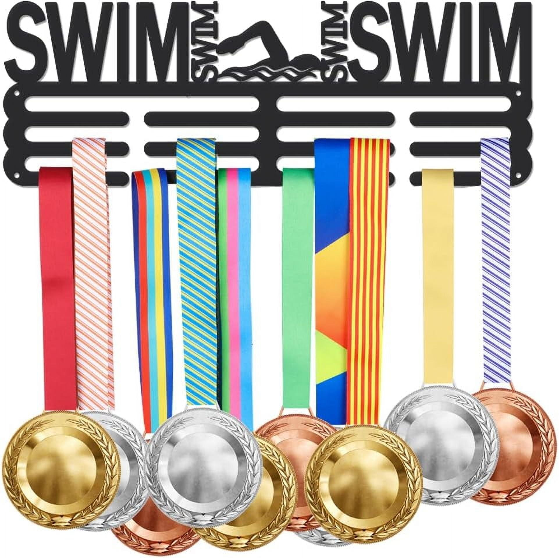Swimming Medal Holder Swim Display Hanger Medal Swimming Display Rack ...