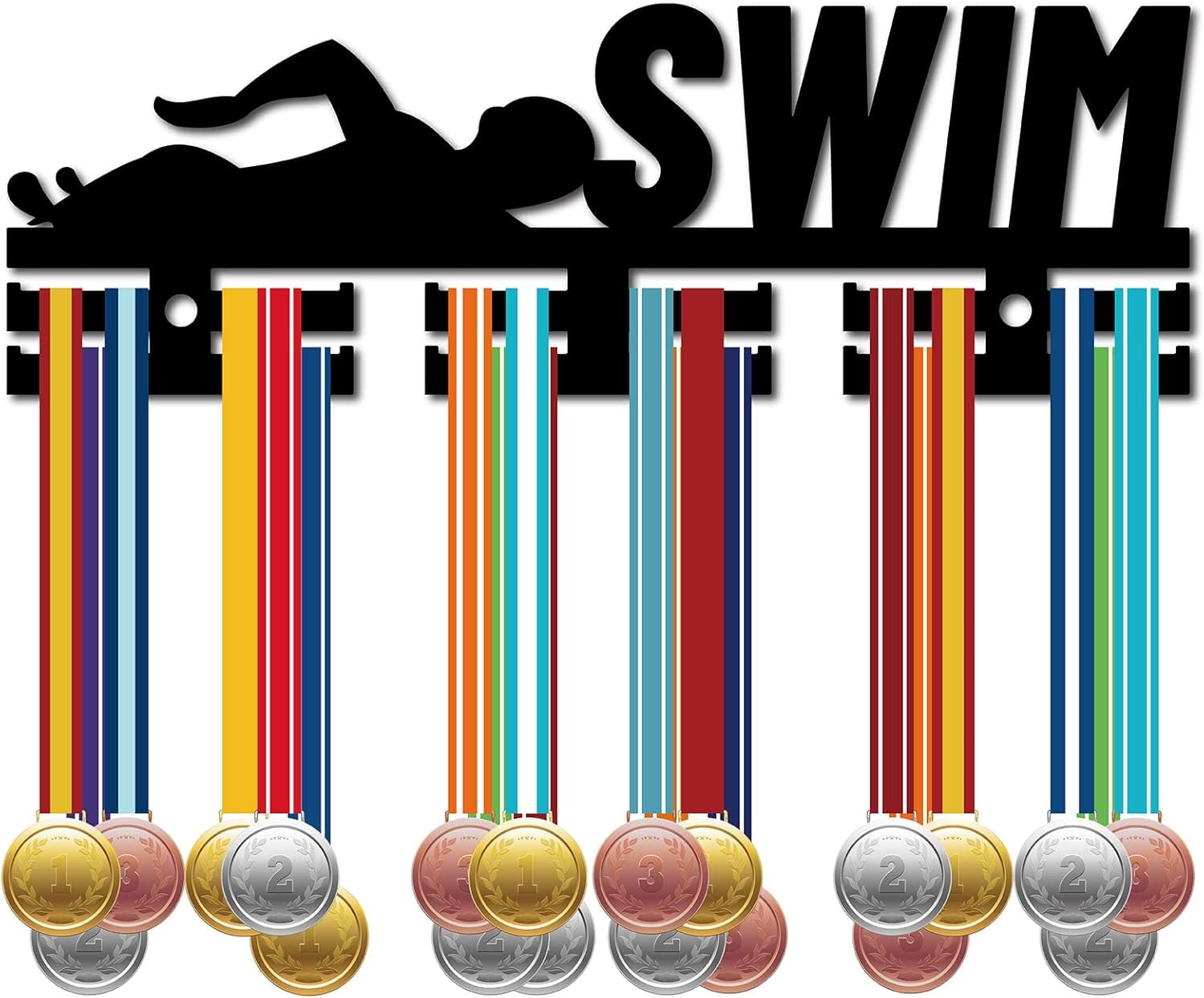 Swimming Medal Holder Swimmer Sport Medal Hanger Medal Rack Acrylic ...
