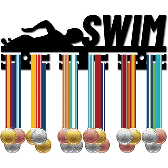 Swimming Medal Holder Swimmer Sport Medal Hanger Medal Rack Acrylic ...