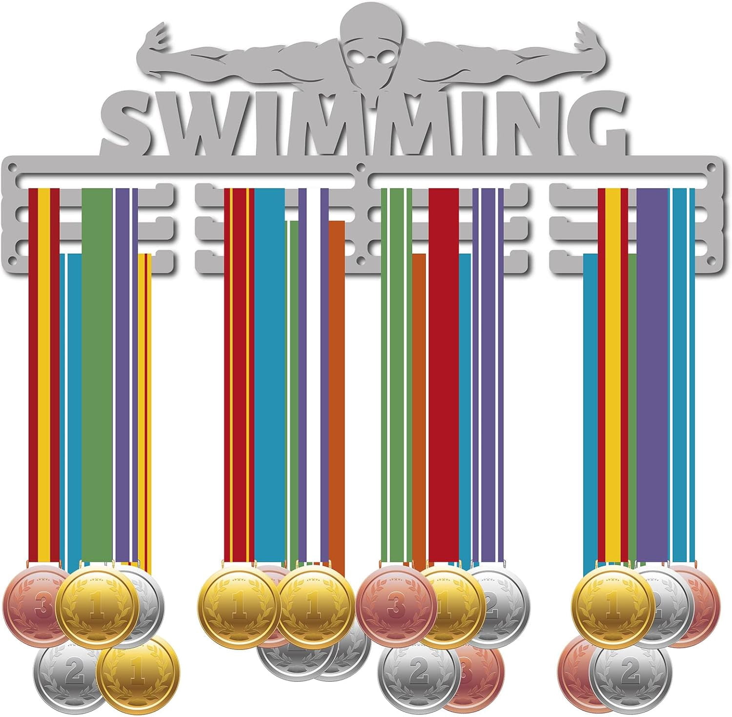 Swimming Medal Holder Swimmer Sport Medals Hanger Athlete Awards ...
