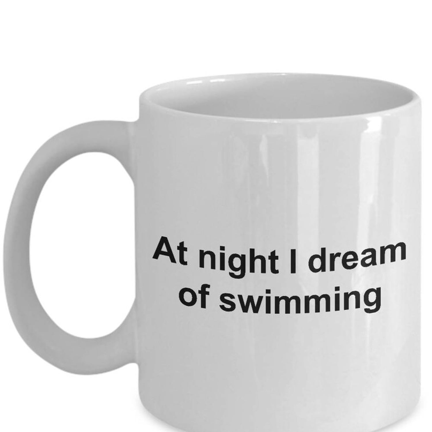 Swimming Mug At night, I dream of swimming Swimmer mug Gifoffee Mug ...