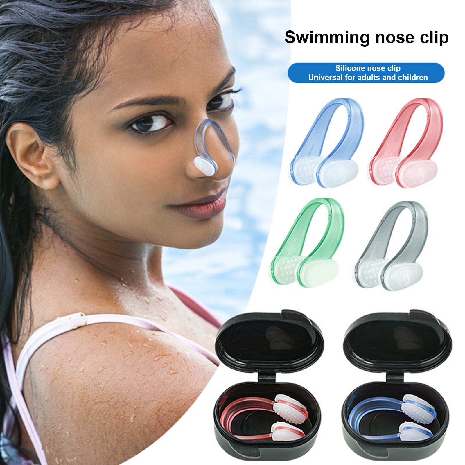 Swimming Nose Clip Soft Silicone Water Sports Practice Gear Non-Slip ...