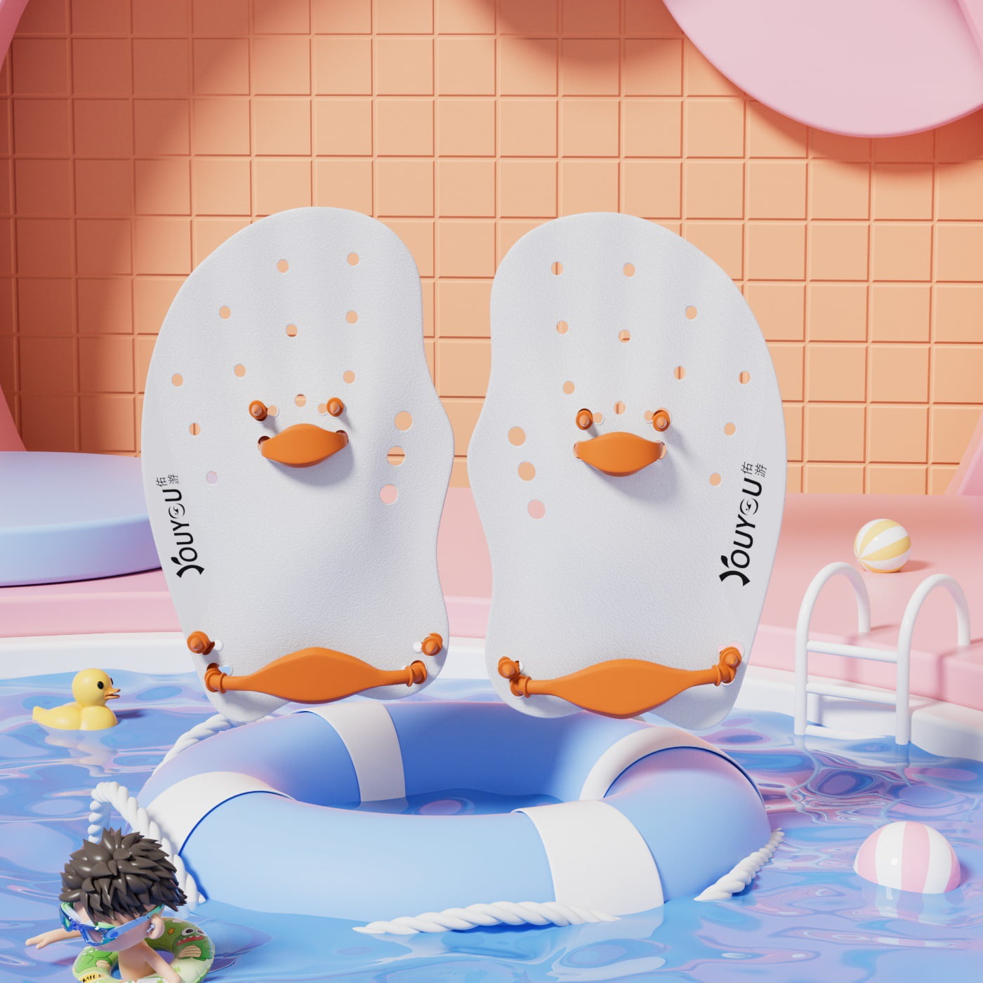 Swimming Paddles For Adults Freestyle Breaststroke Stroke Trainer For ...