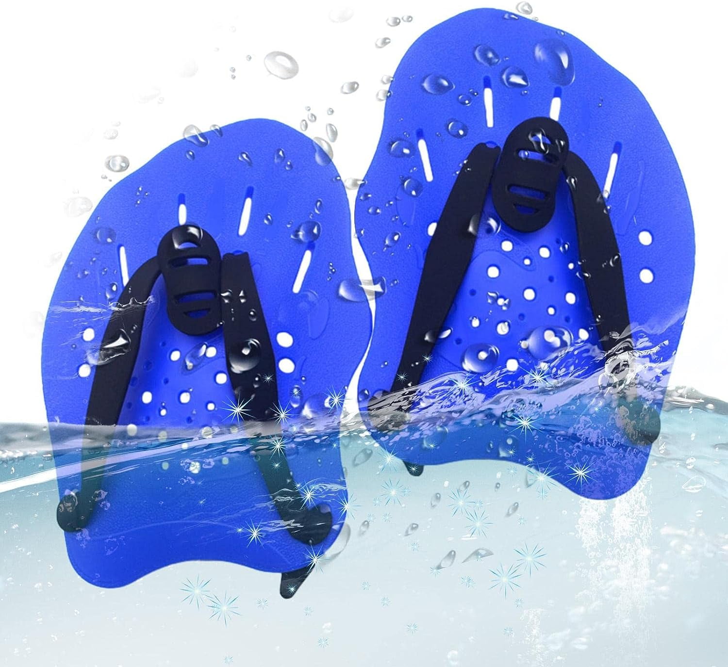 Swimming Paddles For Hands - Training Contoured Exercise Adjustable ...