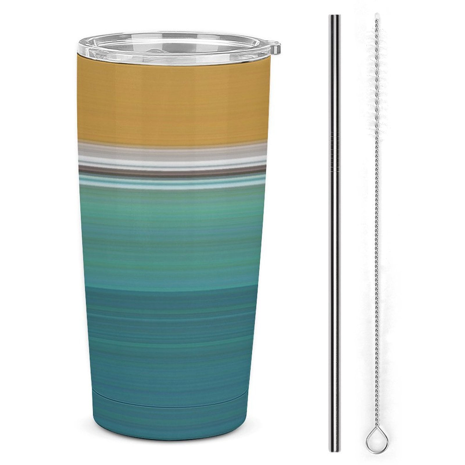 Swimming Pool 20oz Tumbler with Straw,Insulated Leak Proof Double ...