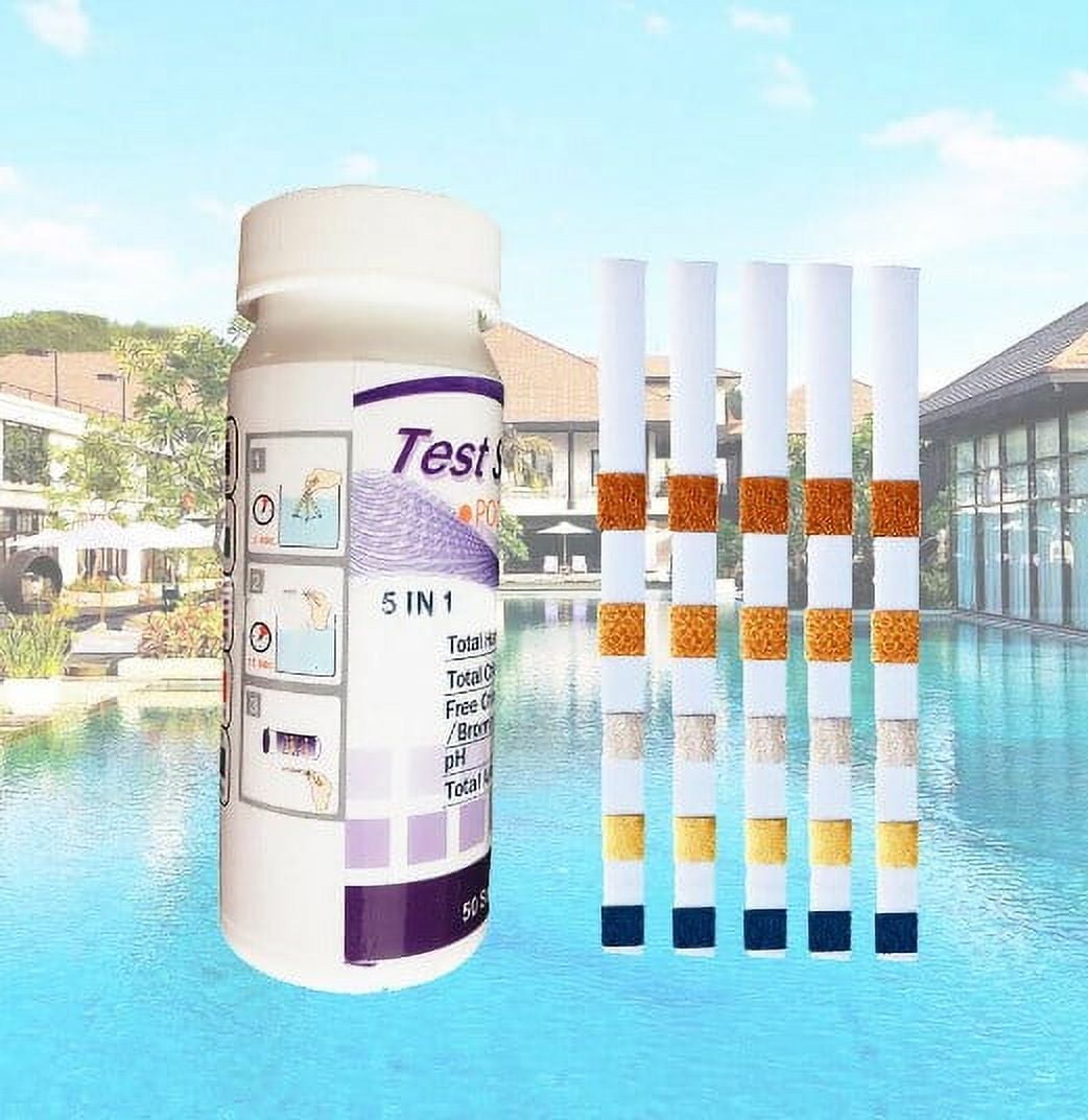 Swimming Pool 5 In 1 Pool And Spa Test Strips Kit 100 Accurate Test ...