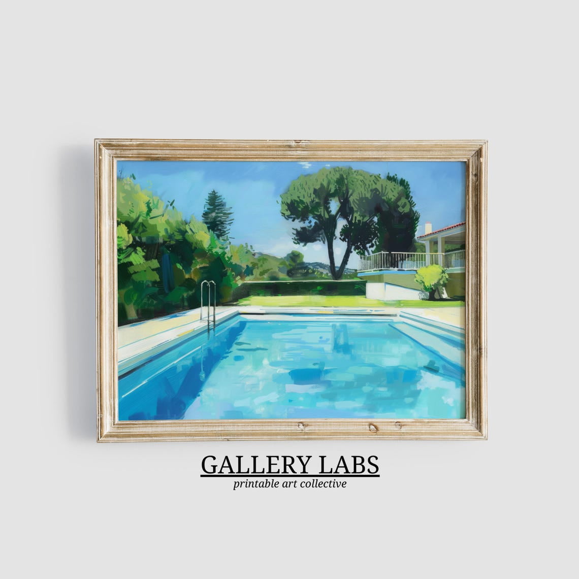Swimming Pool Art • Retro Home Decor • Bathroom Print • Trendy Wall Art ...