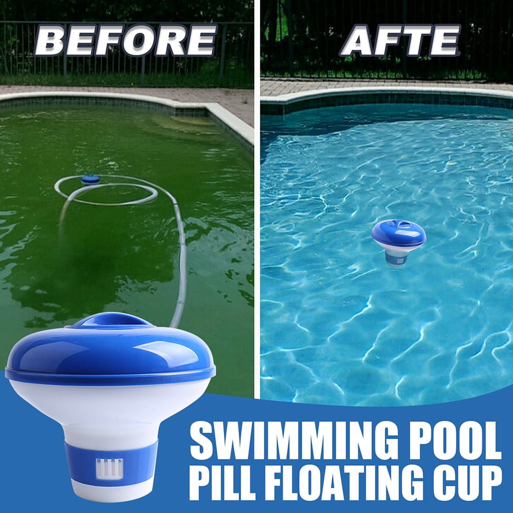 Swimming Pool Chemical Applicator Floating Tablet Chlorine Dispenser ...