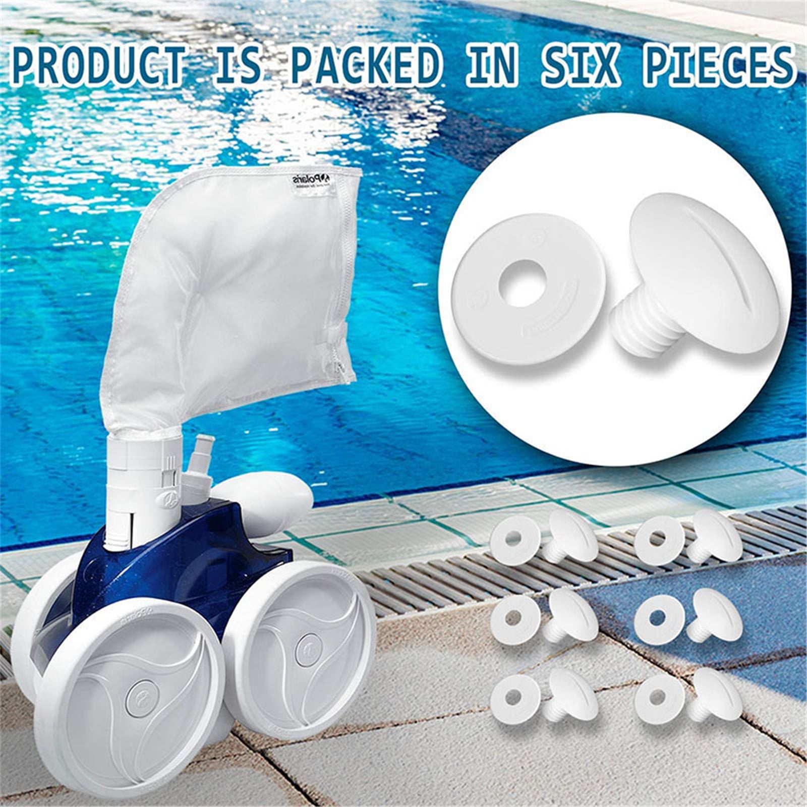 Swimming Pool Cleaner Wheel Hub Screw Set 180-280 Replacement Parts C55 ...