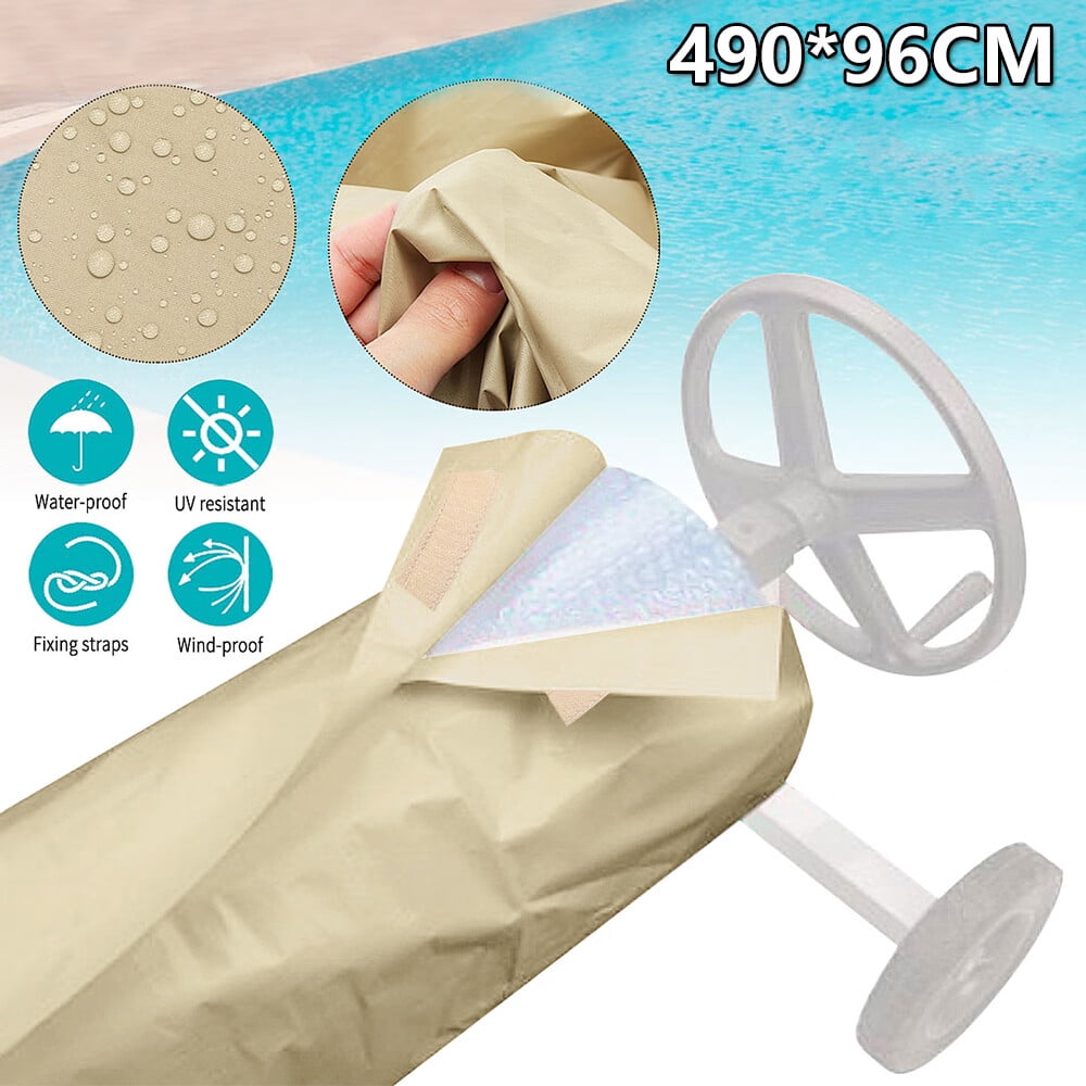 Anti-UV, Waterproof Pool Cover Reel for Above Ground and Inground Pools ...