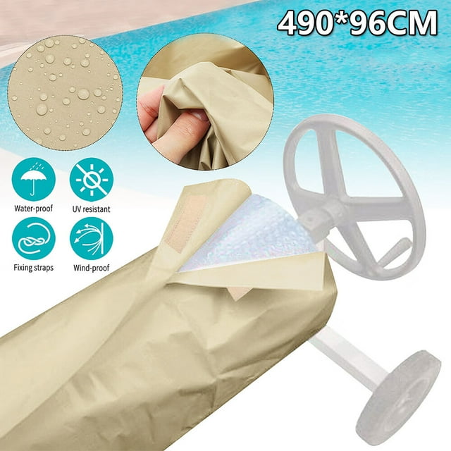 Anti-UV, Waterproof Pool Cover Reel for Above Ground and Inground Pools ...