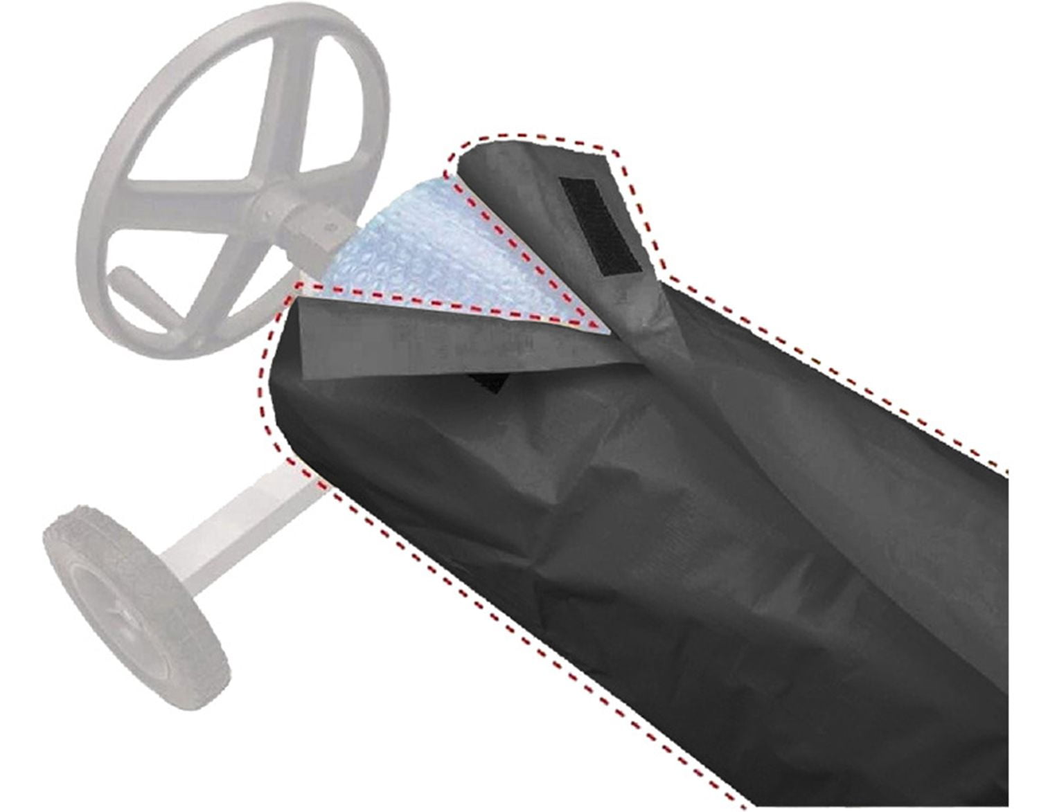 Swimming Pool Cover Roll,Garden Courtyard Swimming Pool Waterproof ...