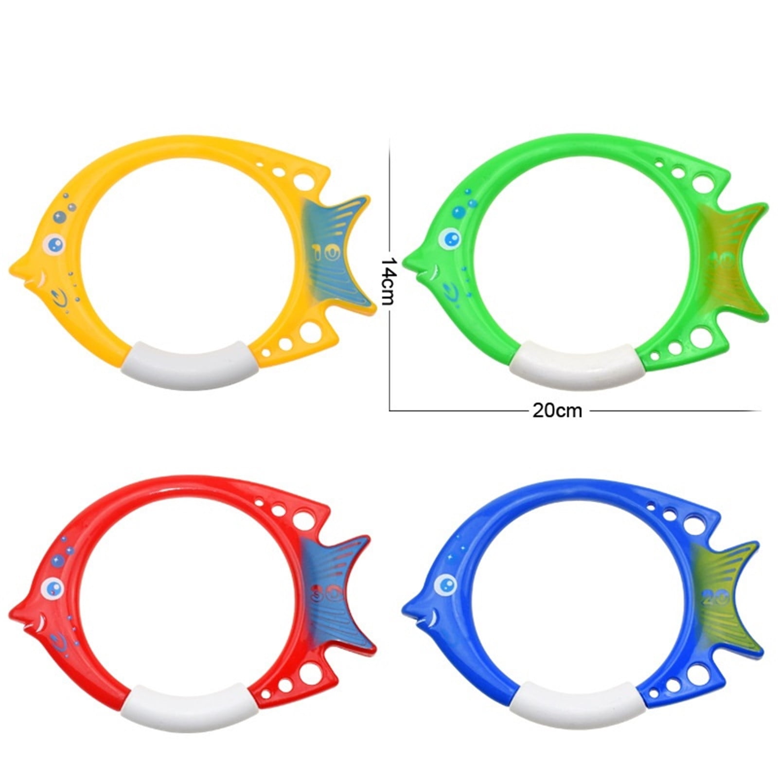 Swimming Pool Diving Toys for Kids, Swim Pool Rings Kit for Toddlers ...