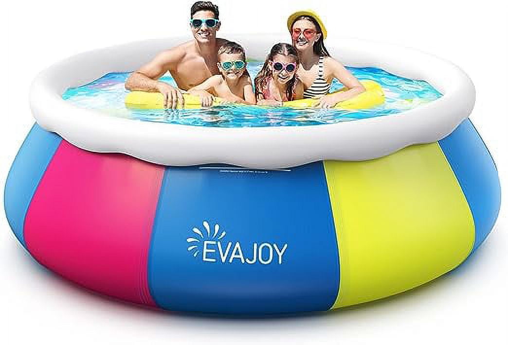 Swimming Pool, EVAJOY 10ft ×30in Above Ground Pool Easy Set, Blow Up ...