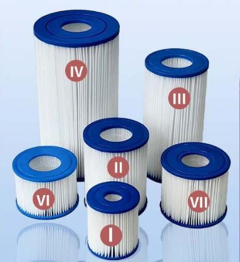 MMTX 4 Pack Pool & Hot Tub Filters, Cartridge Type I-VII, Easy ...