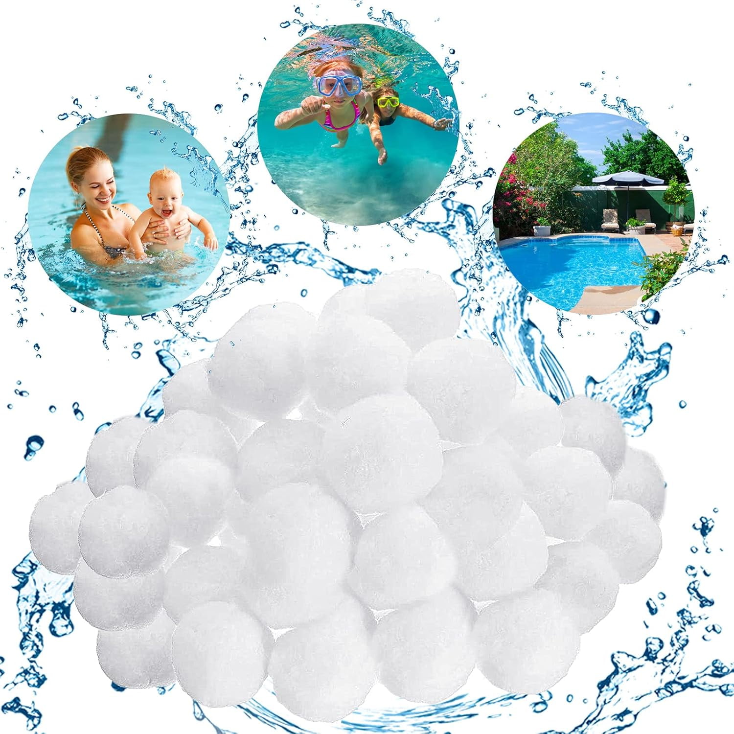 Swimming Pool Filter Ball, Filter Balls Replaces 25 Kg Sand For Pool ...