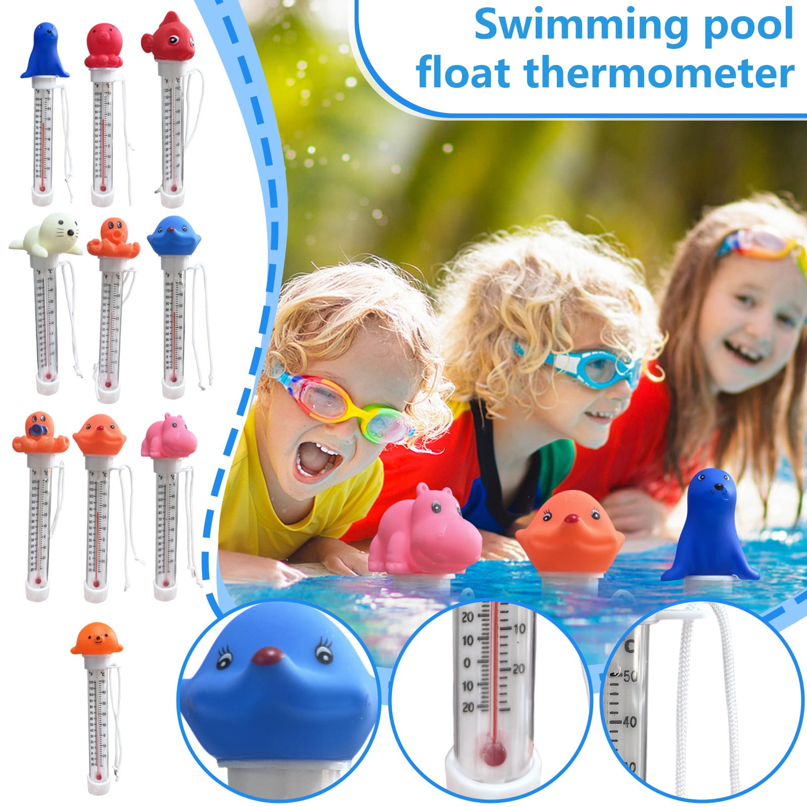 Swimming Pool Floating Water Thermometer - Walmart.com