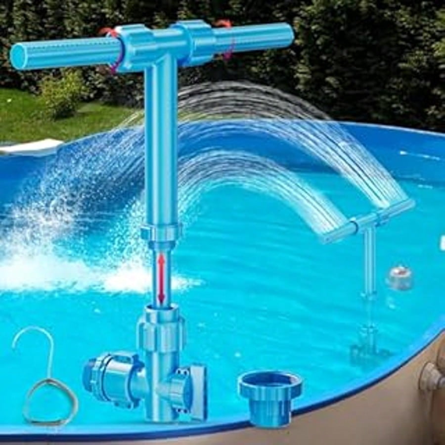 Swimming Pool Fountain, Swimming Pool Waterfall, Dual-Spray Swimming ...
