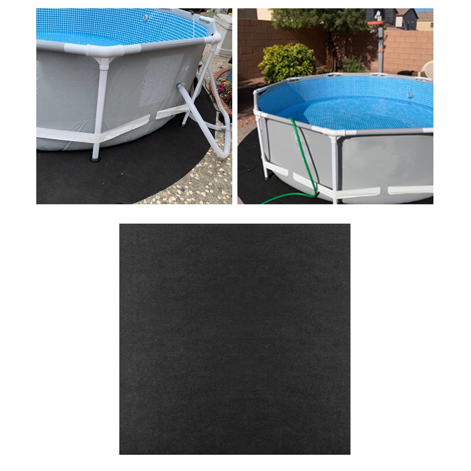 Above Ground Swimming Pool Liner Pad, Round Ground Cloth, Durable ...
