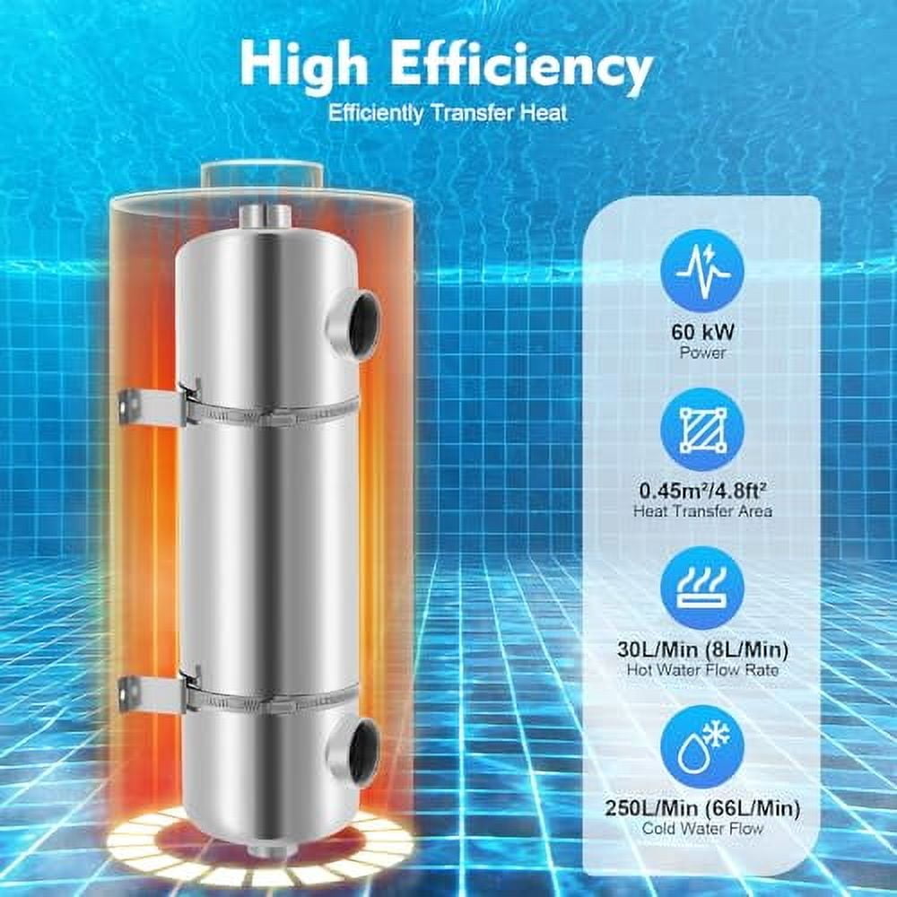 Swimming Pool Heat Exchanger, Pool Heat Exchanger, Shell and Tube Heat ...