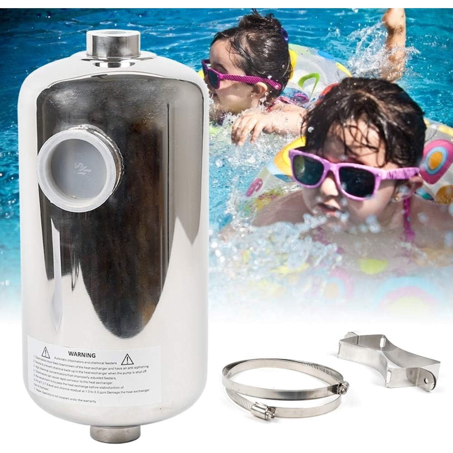 Swimming Pool Heat Exchanger, Stainless Steel Pool Heat Exchanger Tube ...