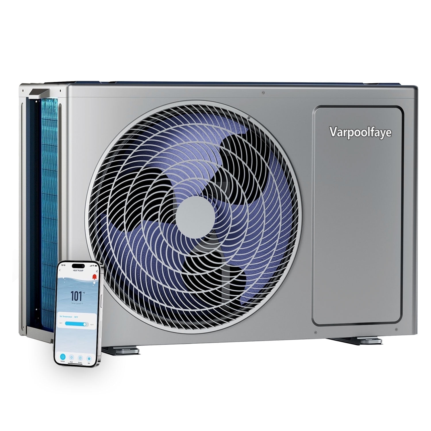 Swimming Pool Heat Pump, 27,000 BTU 7,000 Gallons Electric Pool Heater ...