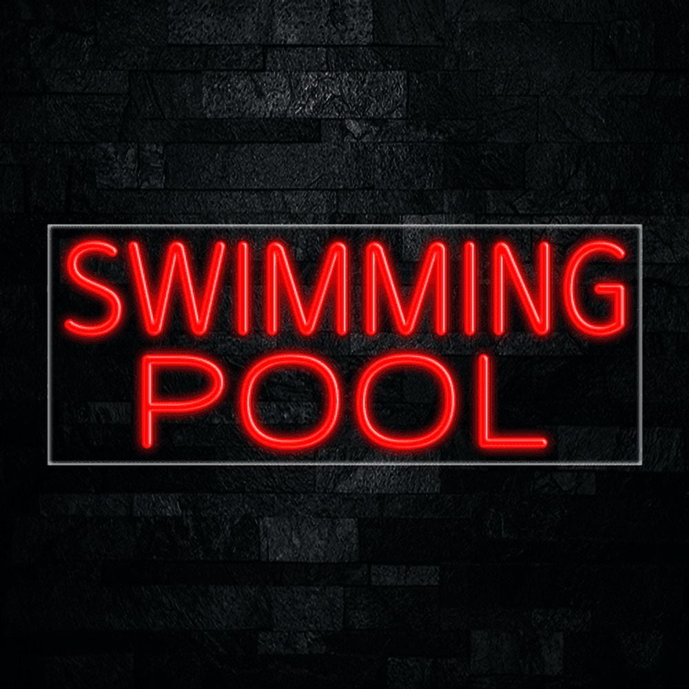 Swimming Pool LED Neon Sign 30"L x 12"H #31481 - Walmart.com