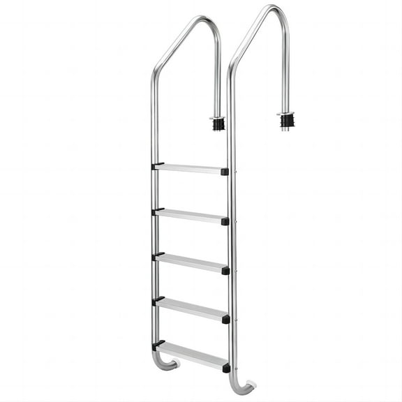 Miumaeov 4-Step Heavy Duty Steel Pool Ladder, Handrail, 450 lbs Load ...