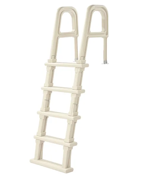 Swimming Pool Ladder 5 Step 75 Degree Incline Double Handrails Non Slip ...