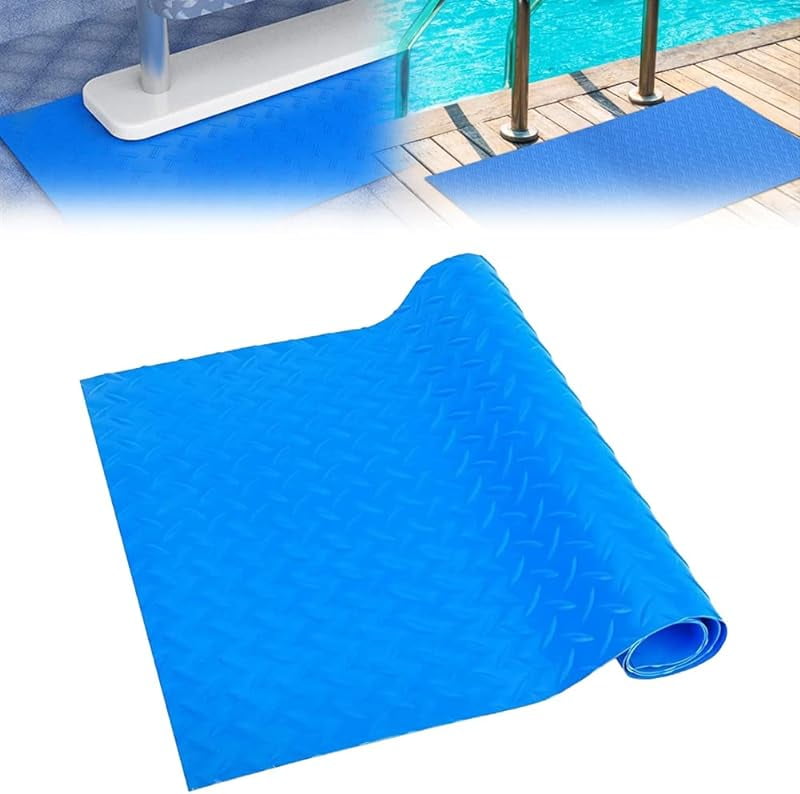Swimming Pool Ladder Mat, 9"x36" Protective Non-Slip Pool Step Pad with ...