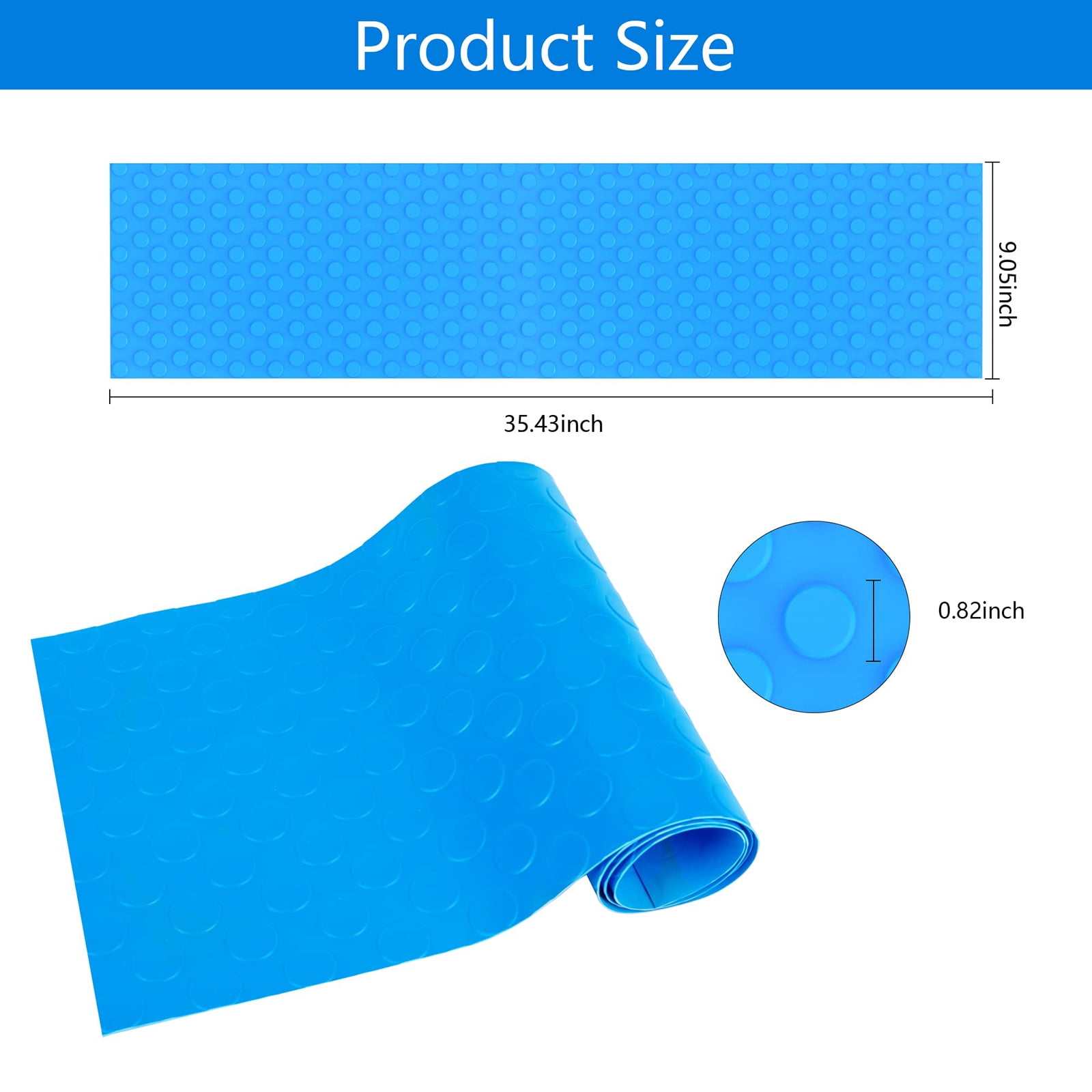 Swimming Pool Ladder Mat - Protective Pool Ladder Pad Step Mat with Non ...