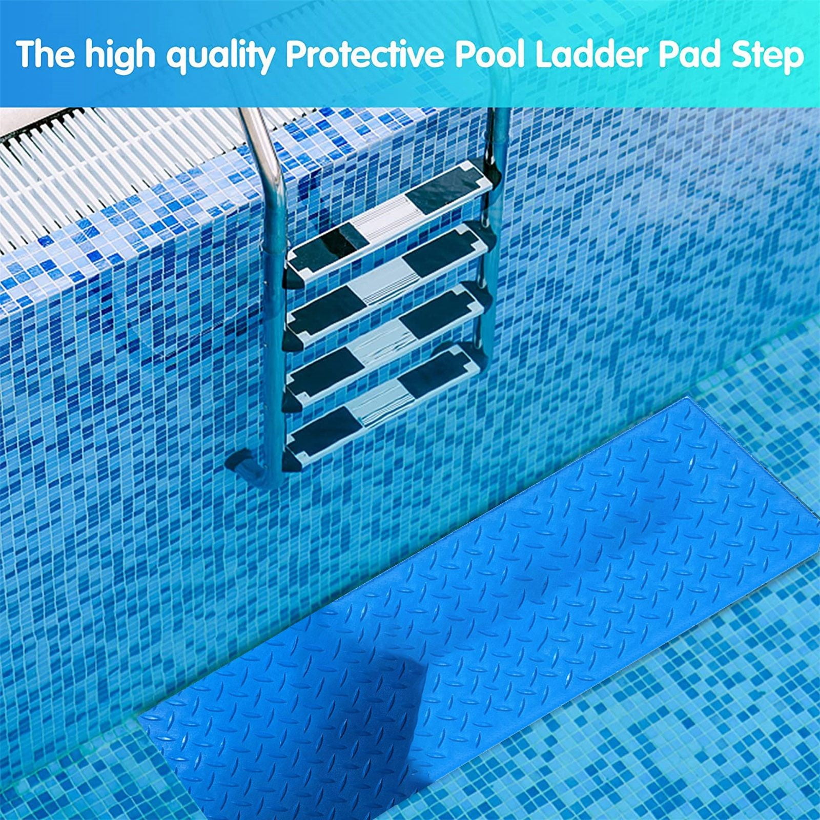 Swimming Pool Ladder Mats Non- Platform Step Mats for Inground Pools ...